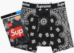 Supreme Hanes Bandana Boxer Briefs (2 Pack) Black | Hype Supreme Hanes Bandana Boxer Briefs (2 Pack) Black | Hype
