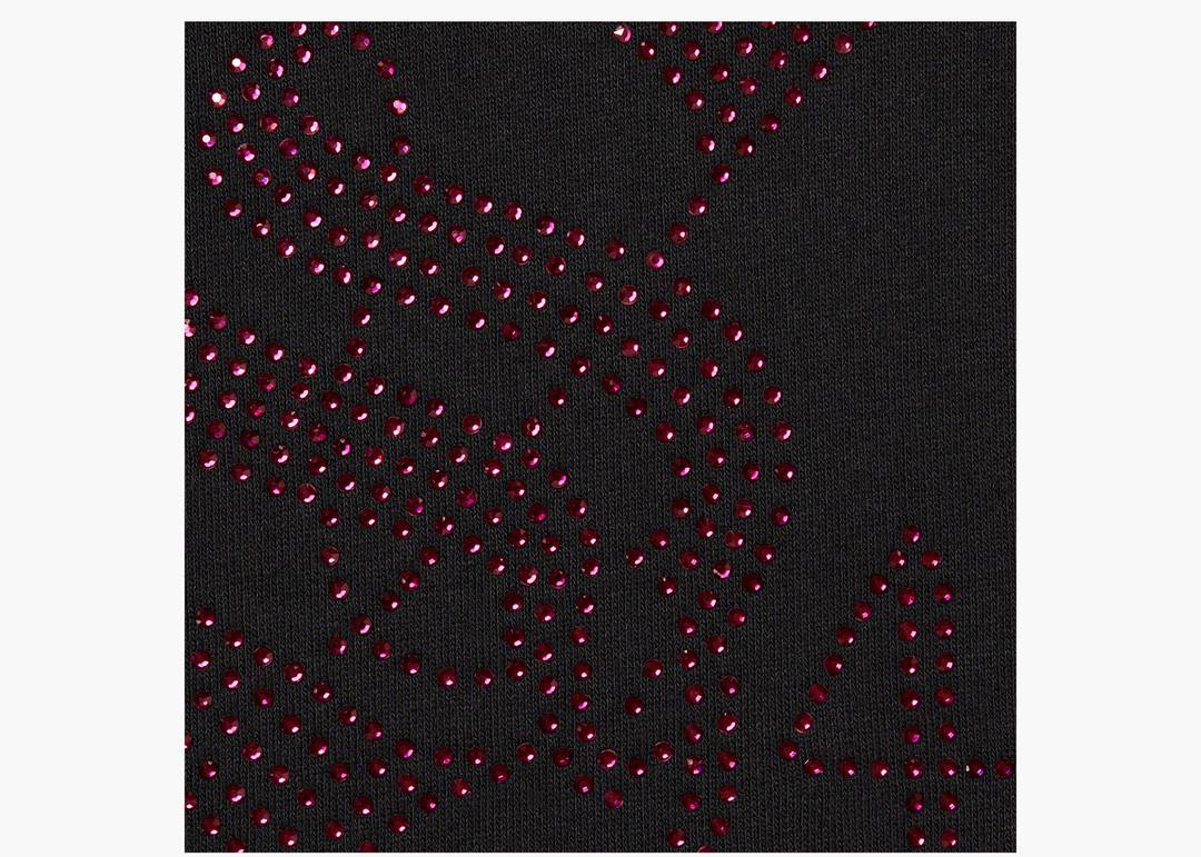Supreme Rhinestone Zip Up Hooded Sweatshirt Black | Hype Supreme Rhinestone Zip Up Hooded Sweatshirt Black | Hype