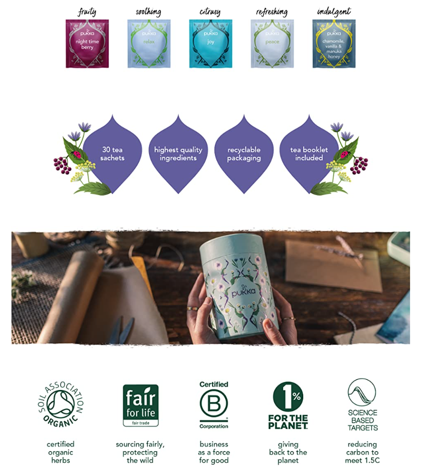 Pukka Herbs | Calm Tea Selection Gift | Perfect for Calming | Ideal For ...
