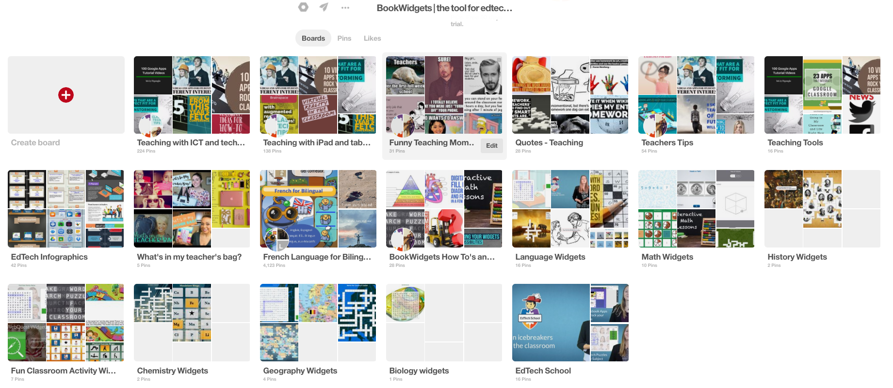 BookWidgets' social media inspiration bomb - BookWidgets