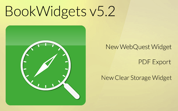 BookWidgets 5.2 release - BookWidgets