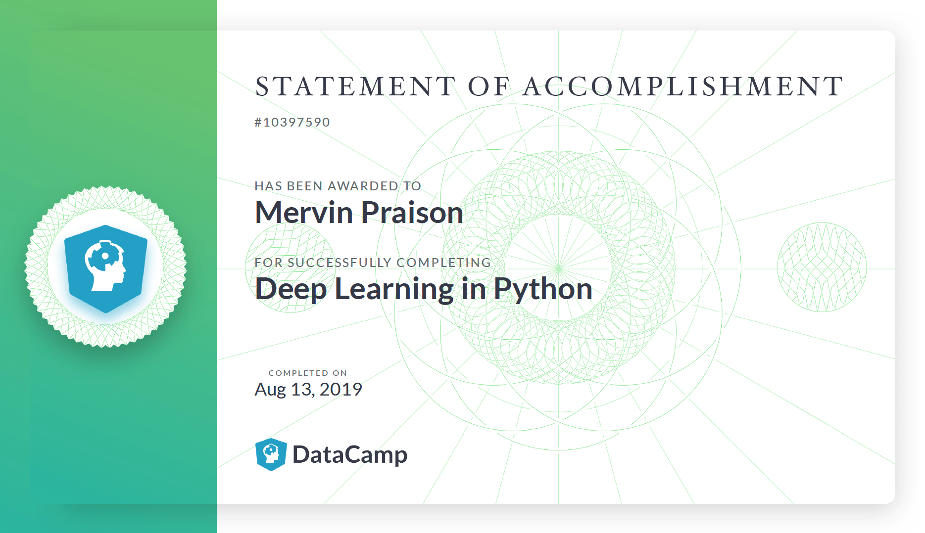 Certificates - Mervin Praison