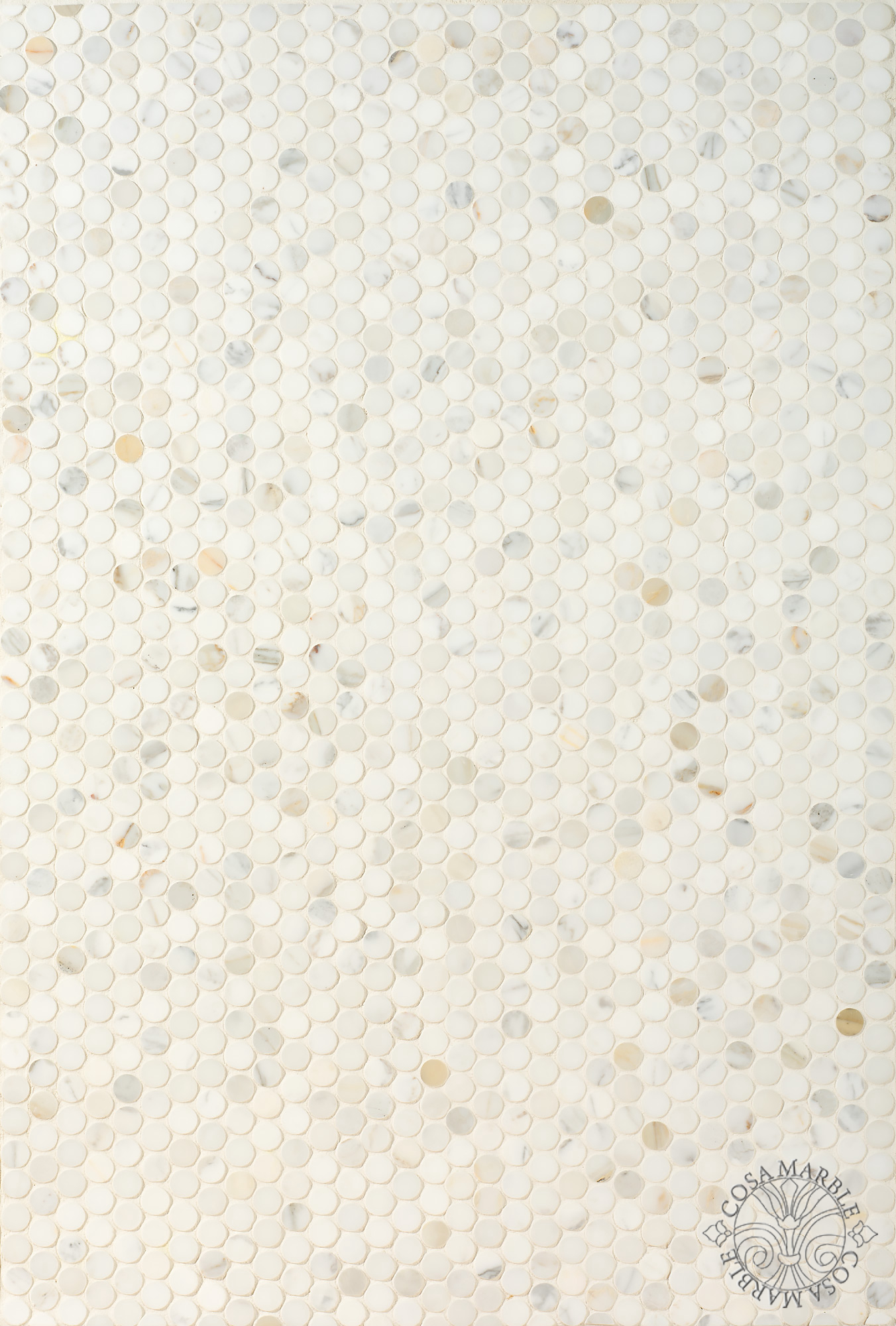Cosa Marble: Penny Rounds CGH | floors-and-wall-patterns