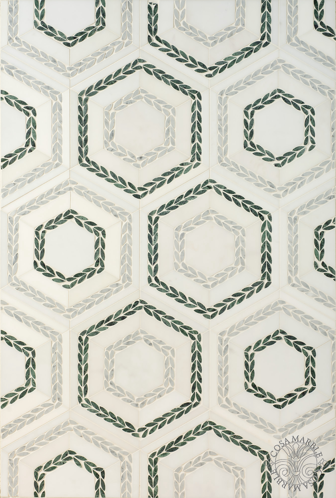 Cosa Marble: Ansonia AS H/CW H/SG H | floors-and-wall-patterns