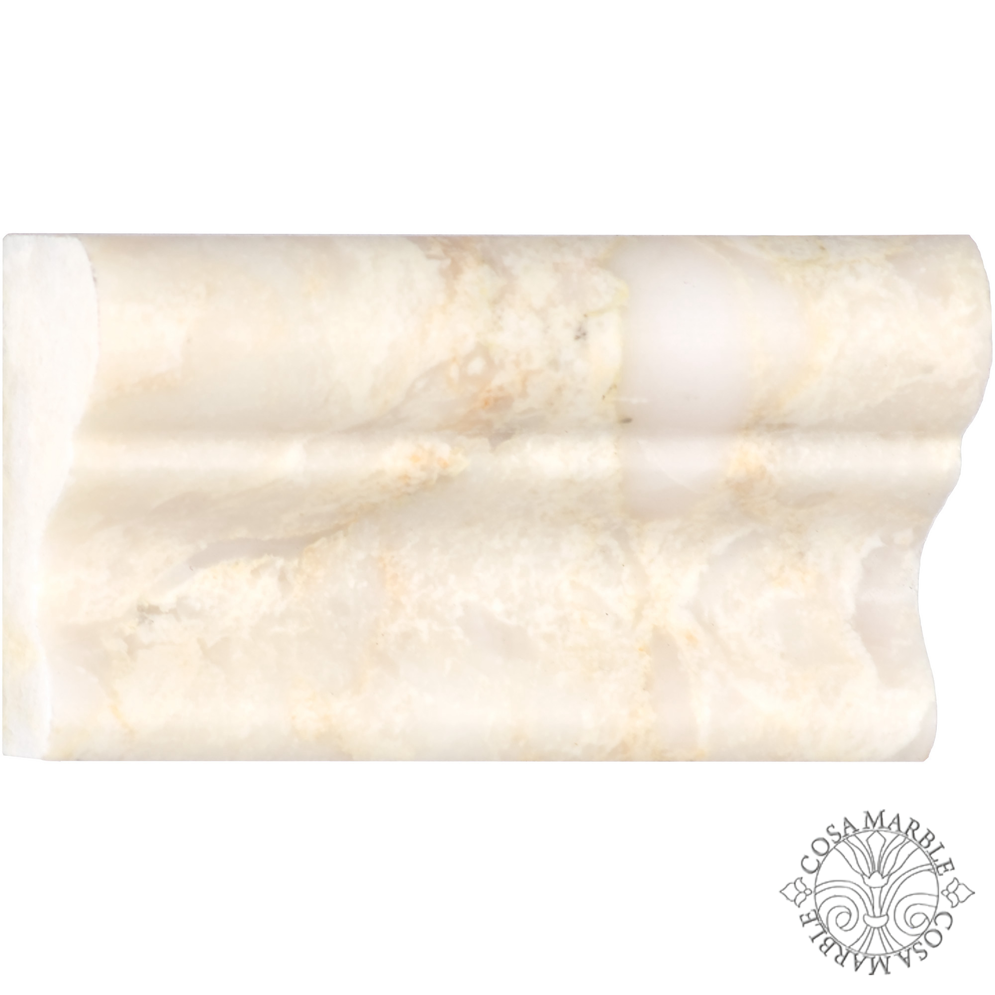 Cosa Marble: Cornice 2 x 12 Honed | stone-tiles