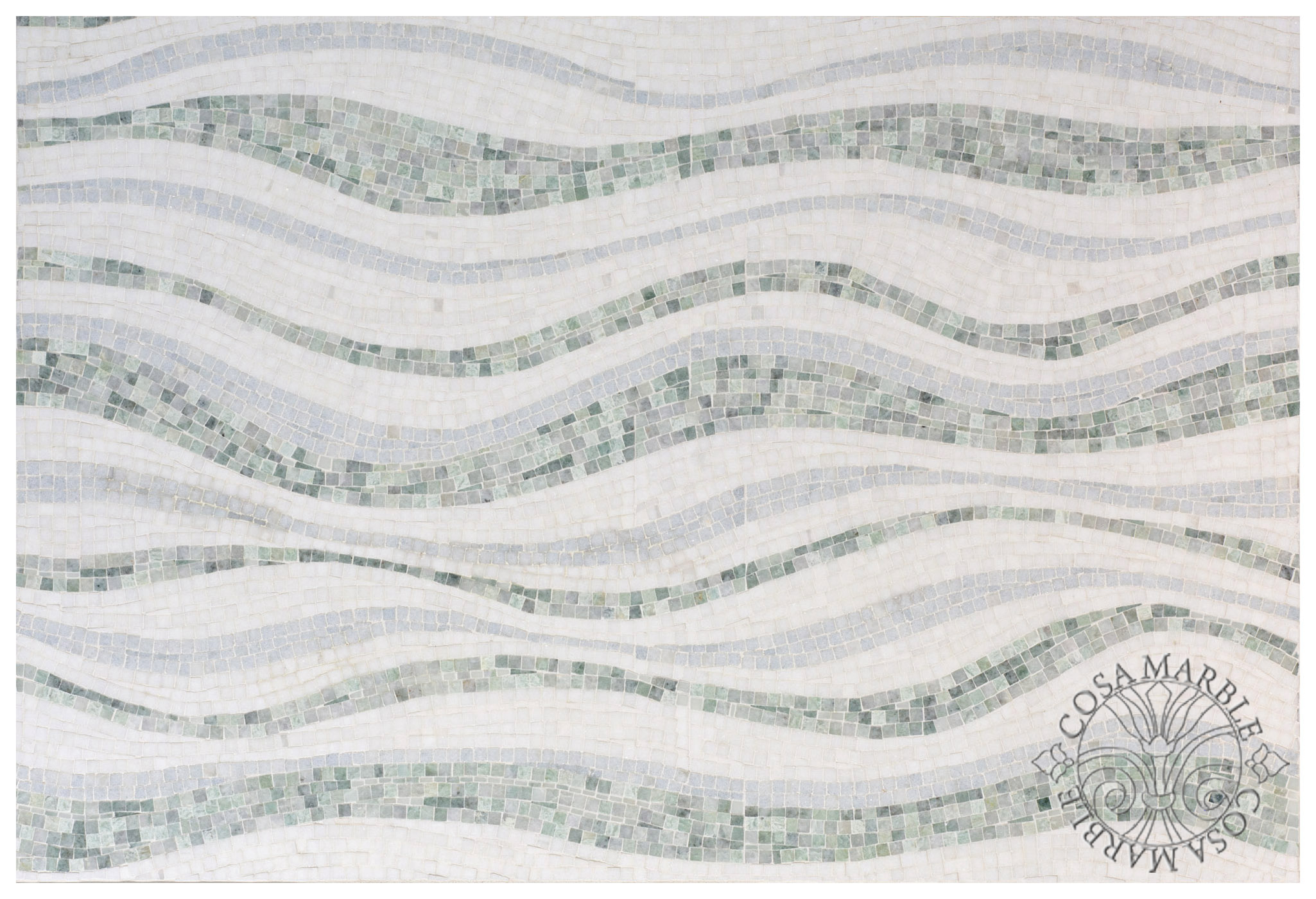 Cosa Marble: Infinity Green (A+B): AWH/ BCH/ MGH | floors-and-wall-patterns