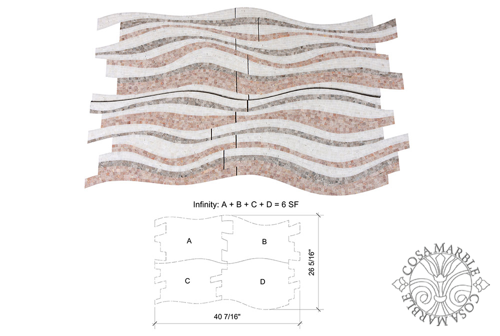 Cosa Marble: Infinity Pink (A+B): AWH/ NDPH/ PPH | floors-and-wall-patterns