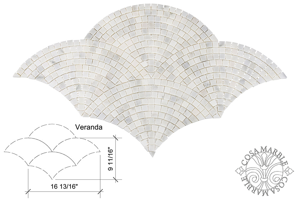 Cosa Marble: Veranda: Asian Statuary Honed | floors-and-wall-patterns