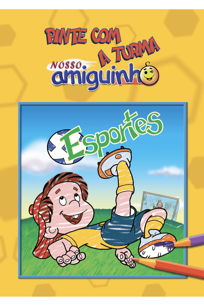 Pinte com a Turma Nosso Amiguinho - Esportes - CPB Kids