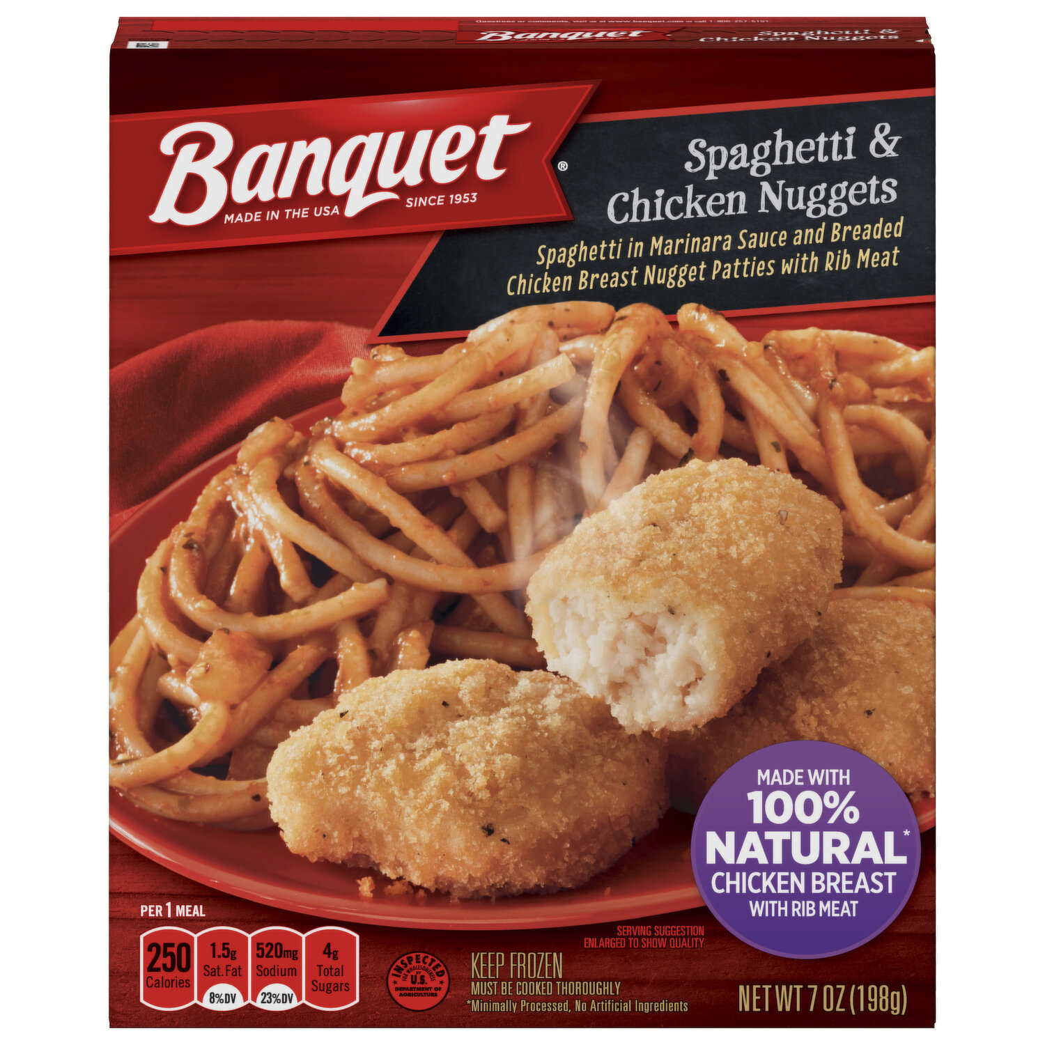Banquet Spaghetti & Chicken Nuggets | Fig App