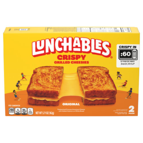 Lunchables Grilled Cheesies, Original, Crispy, 2 Pack - Smart & Final