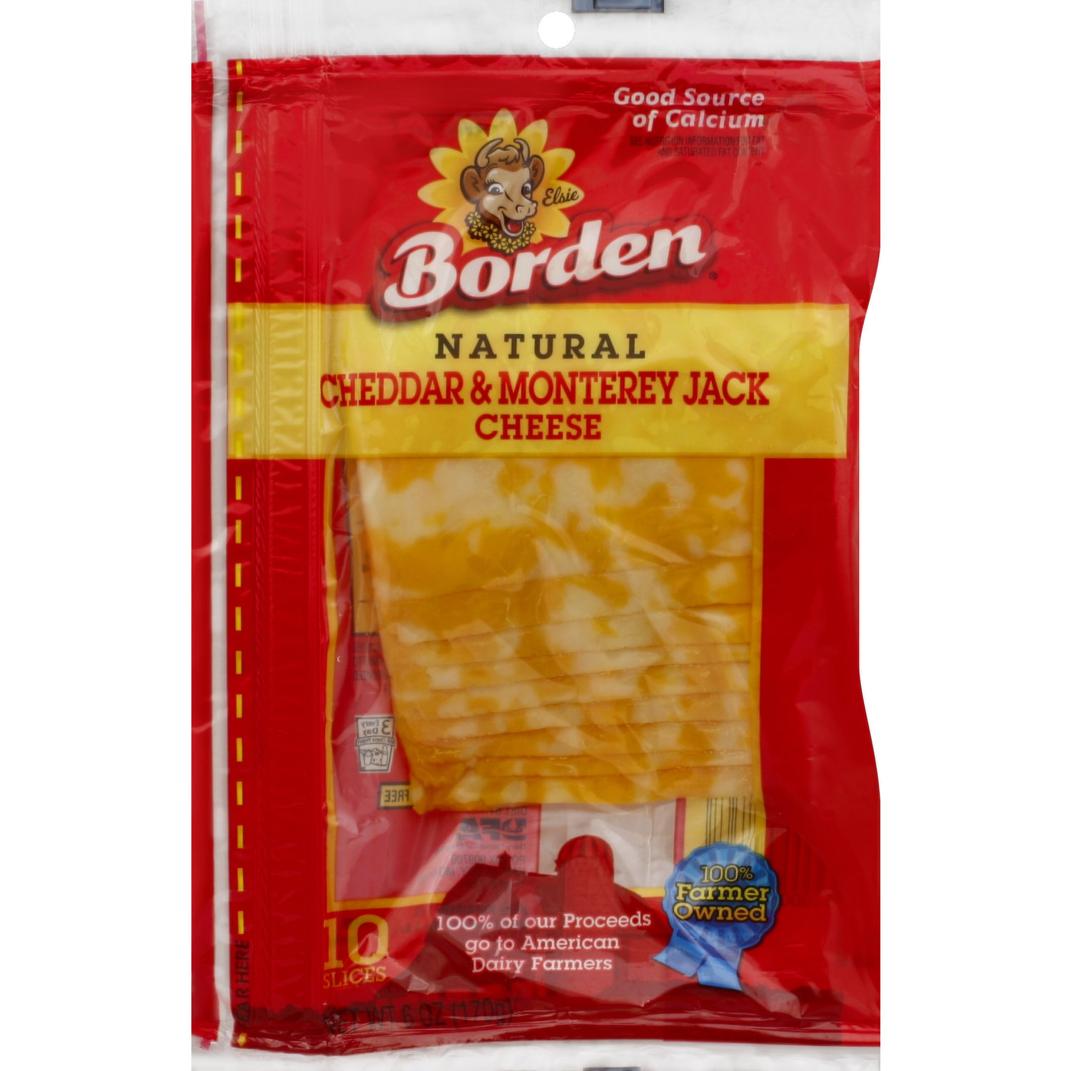 Borden Cheese, Slices, Cheddar & Monterey Jack | Fig App