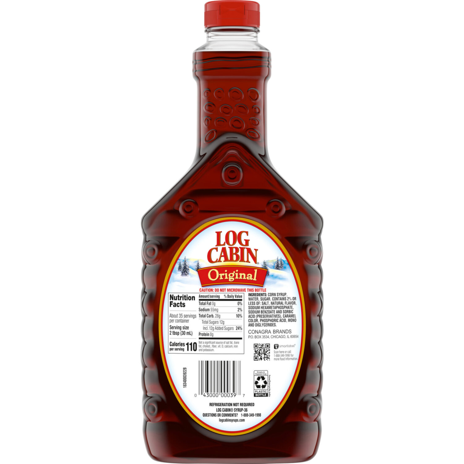 Log Cabin Syrup Tin