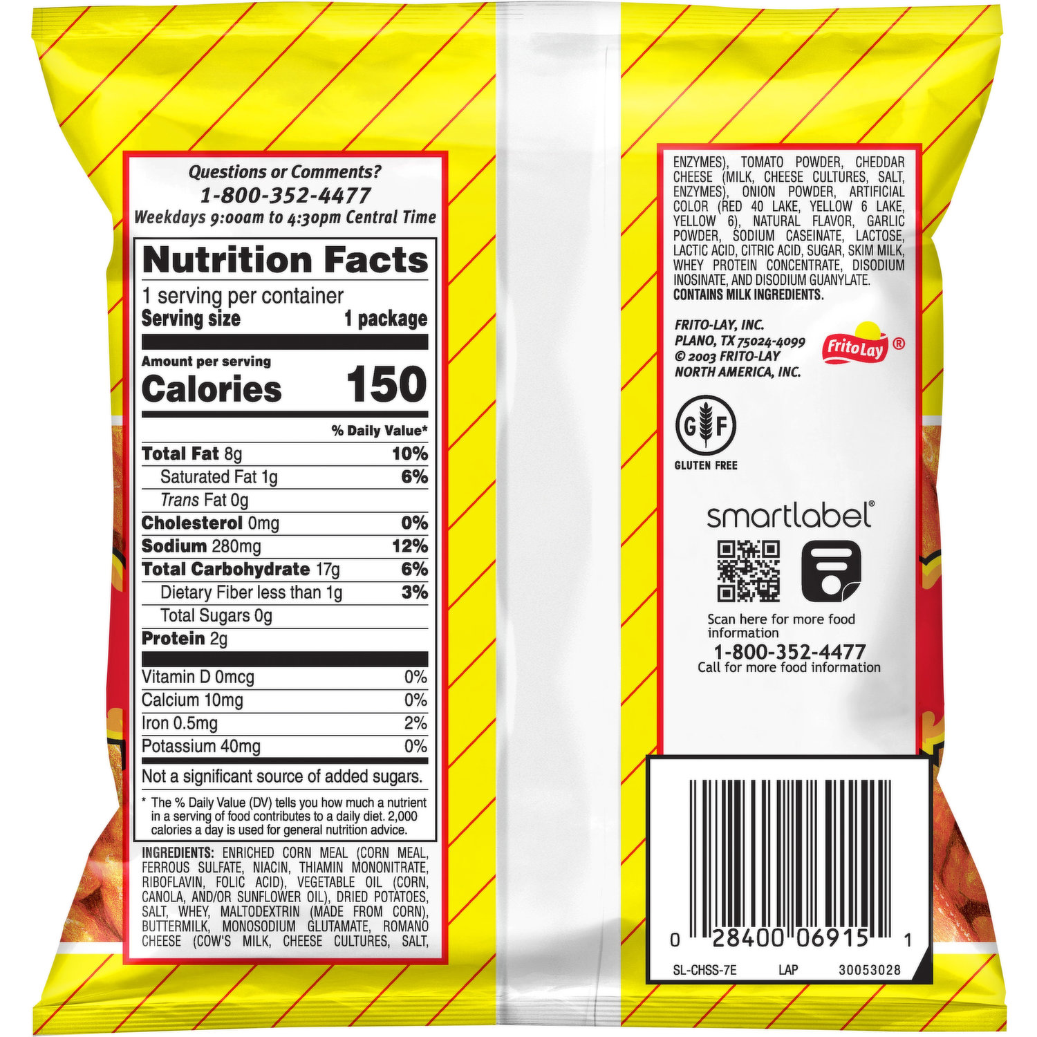 Hot Cheetos Fries Nutrition Facts