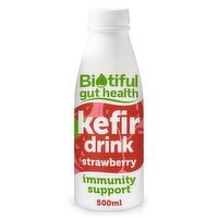 Biotiful Gut Health Kefir Milk Drink Strawberry 500ml - Dunnes Stores