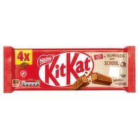 KitKat 4 Finger Milk Chocolate Biscuit Bar 4 Pack Multipack 166g ...