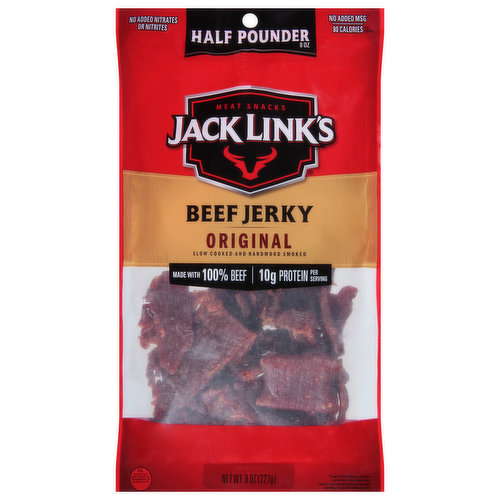 Jack Link's Beef Jerky, Original, Half Pounder - King Kullen