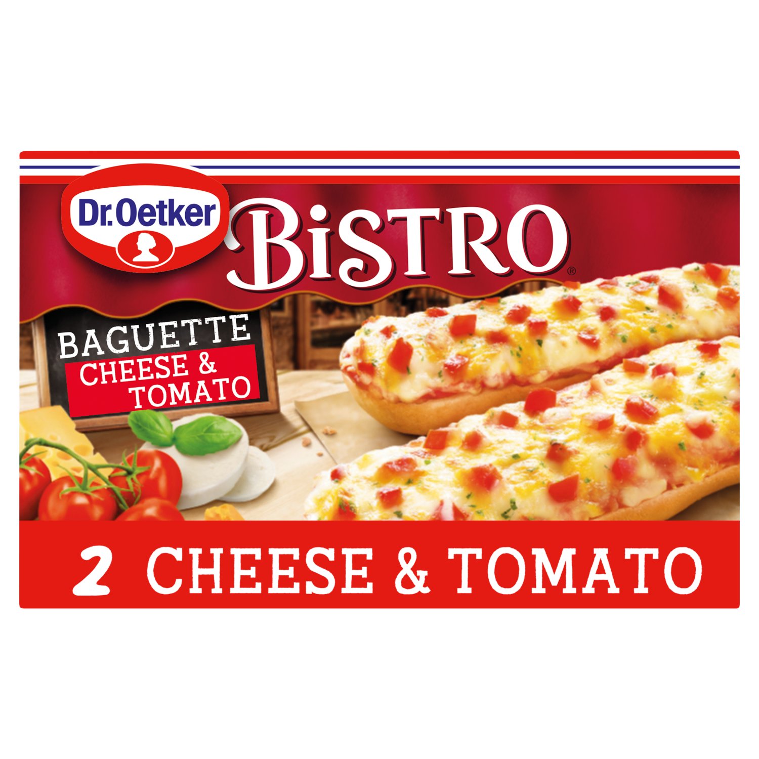 Dr. Oetker Bistro Cheese & Tomato Pizza 2 Pack (250 g) - Storefront EN