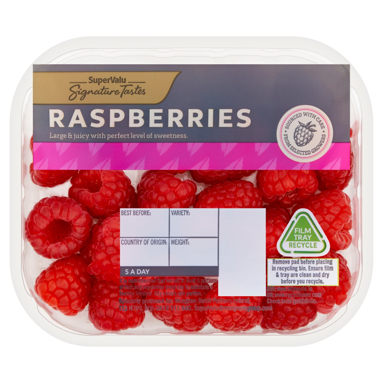 SuperValu Signature Tastes Raspberry (125 g) - Storefront EN