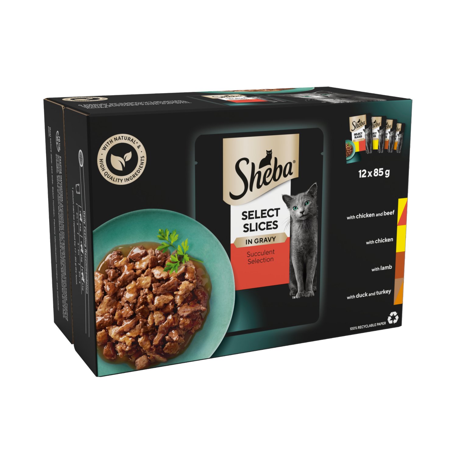Sheba Select Slices in Gravy Cat Food 12 Pack (85 g) - Storefront EN