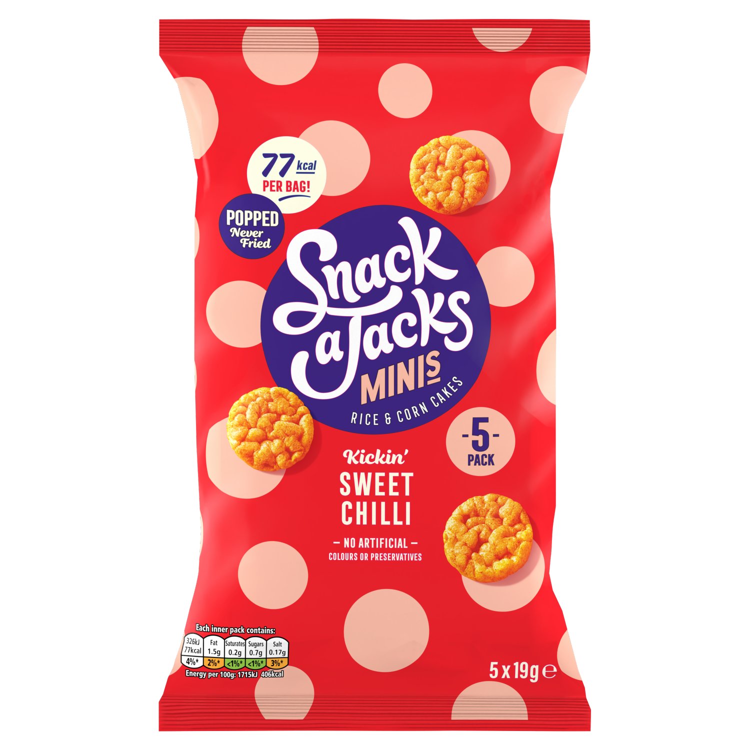 Snack A Jacks Sweet Chilli 5 Pack (95 g) - Storefront EN