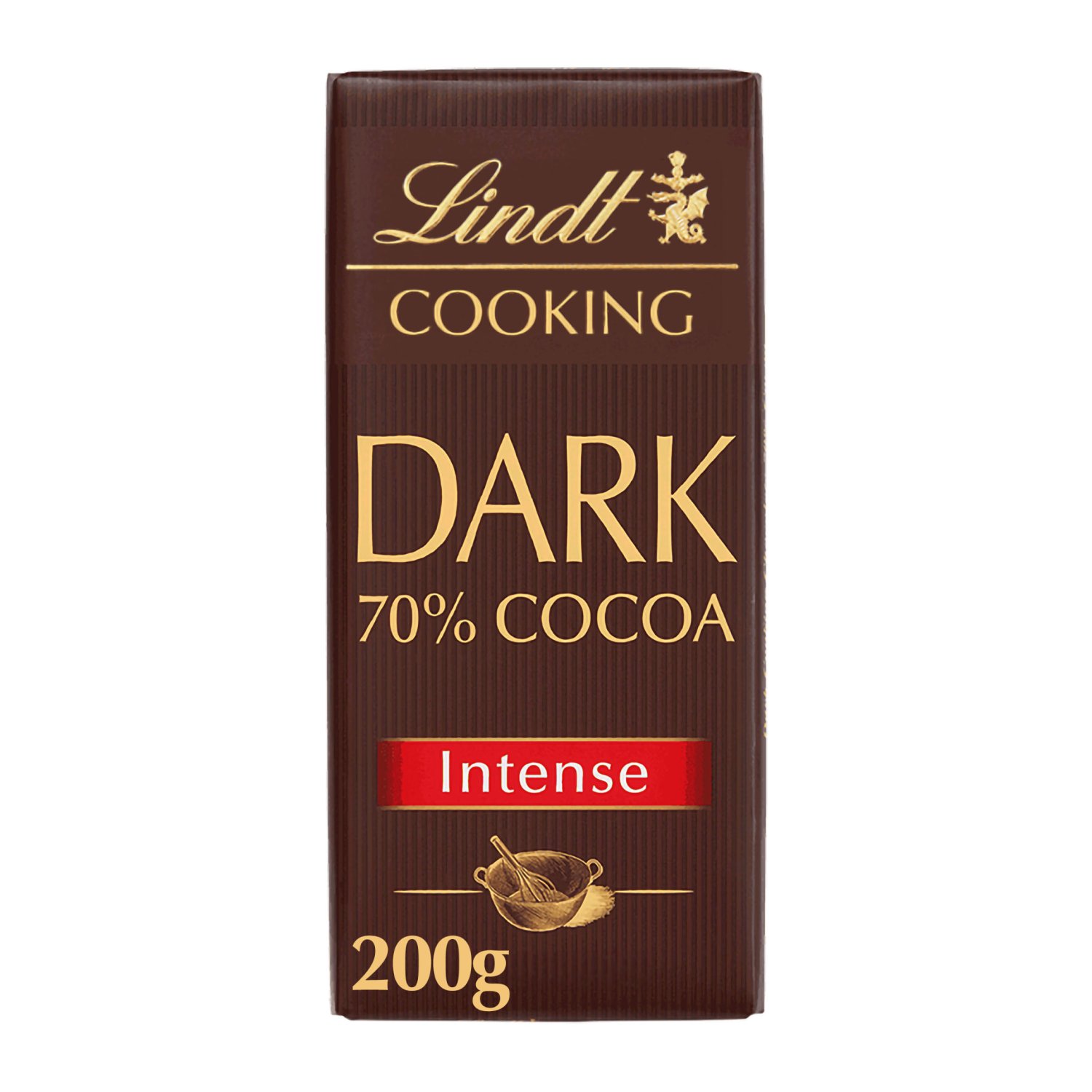 Lindt 70% Dark Cooking Chocolate Bar (200 g) - Storefront EN