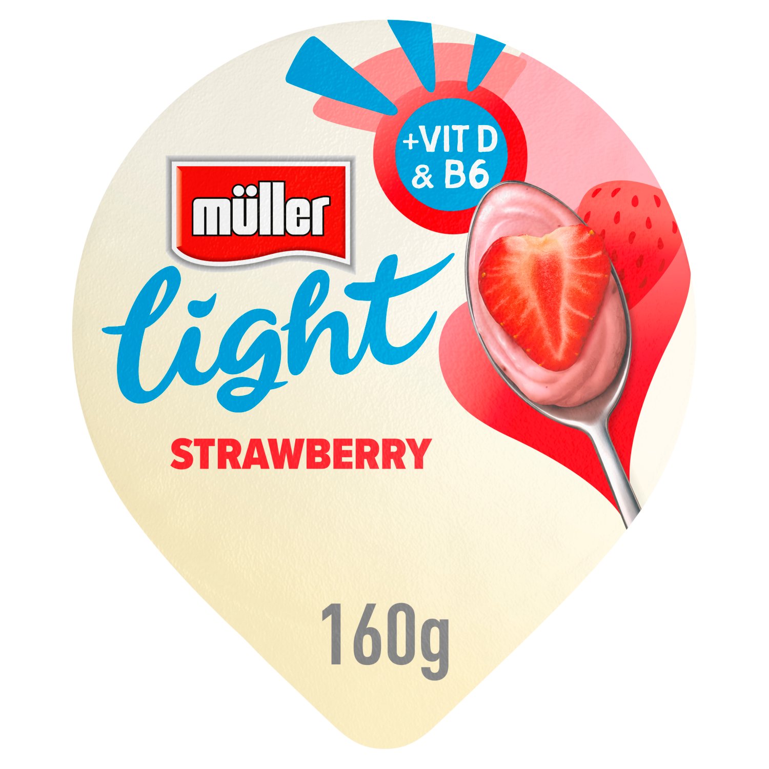 Muller Light Strawberry Yogurt (160 g) - Storefront EN