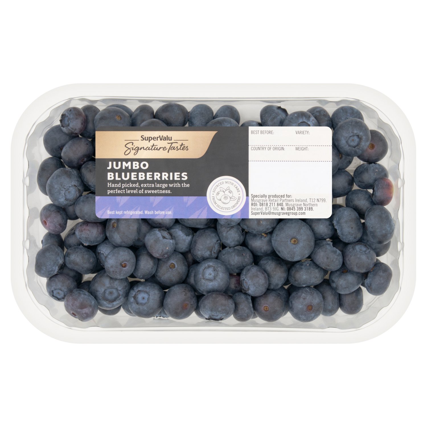 SuperValu Signature Tastes Jumbo Blueberries (200 g) - Storefront EN
