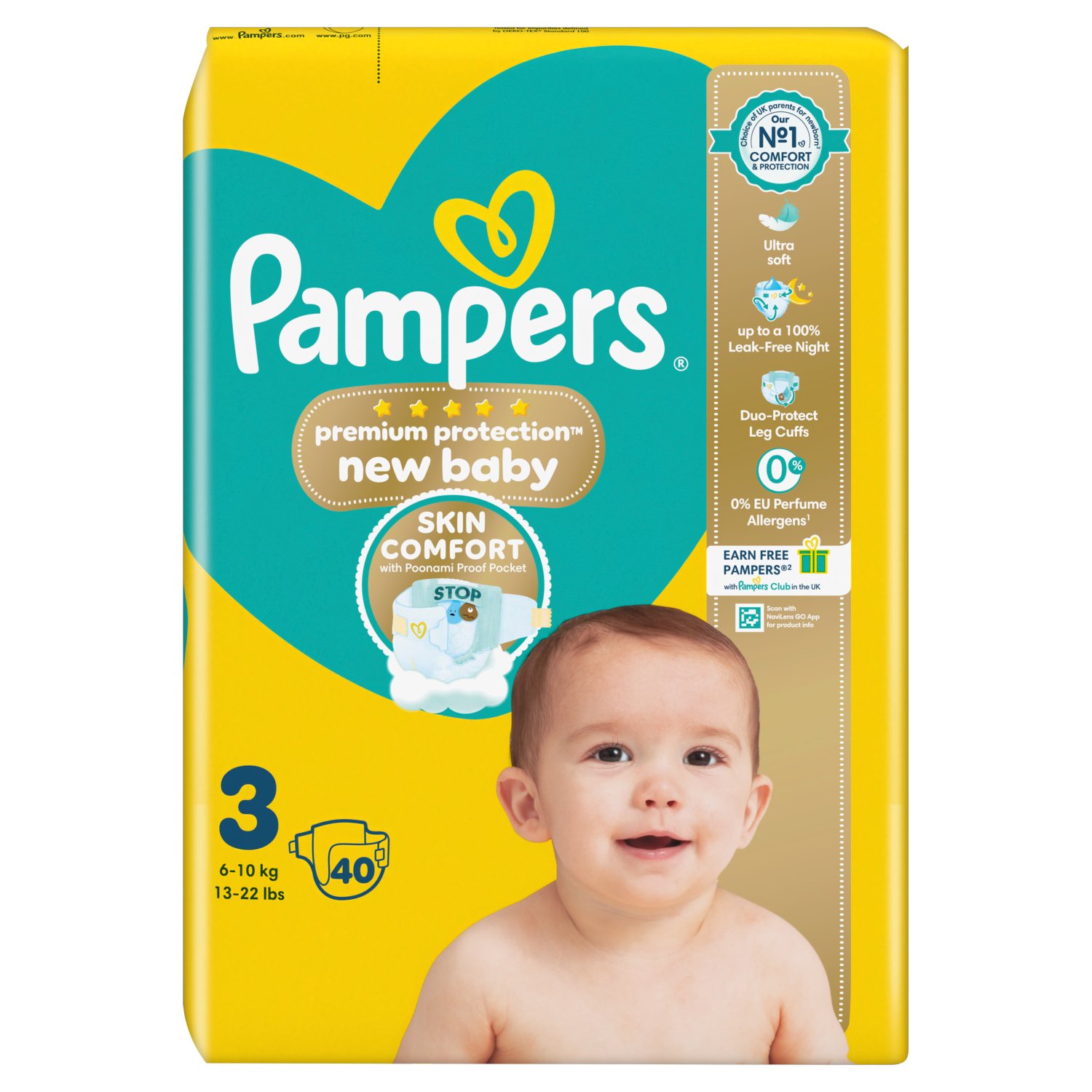 Pampers Premium Protection Essential Pack Size 3 (40 Piece) - Storefront EN