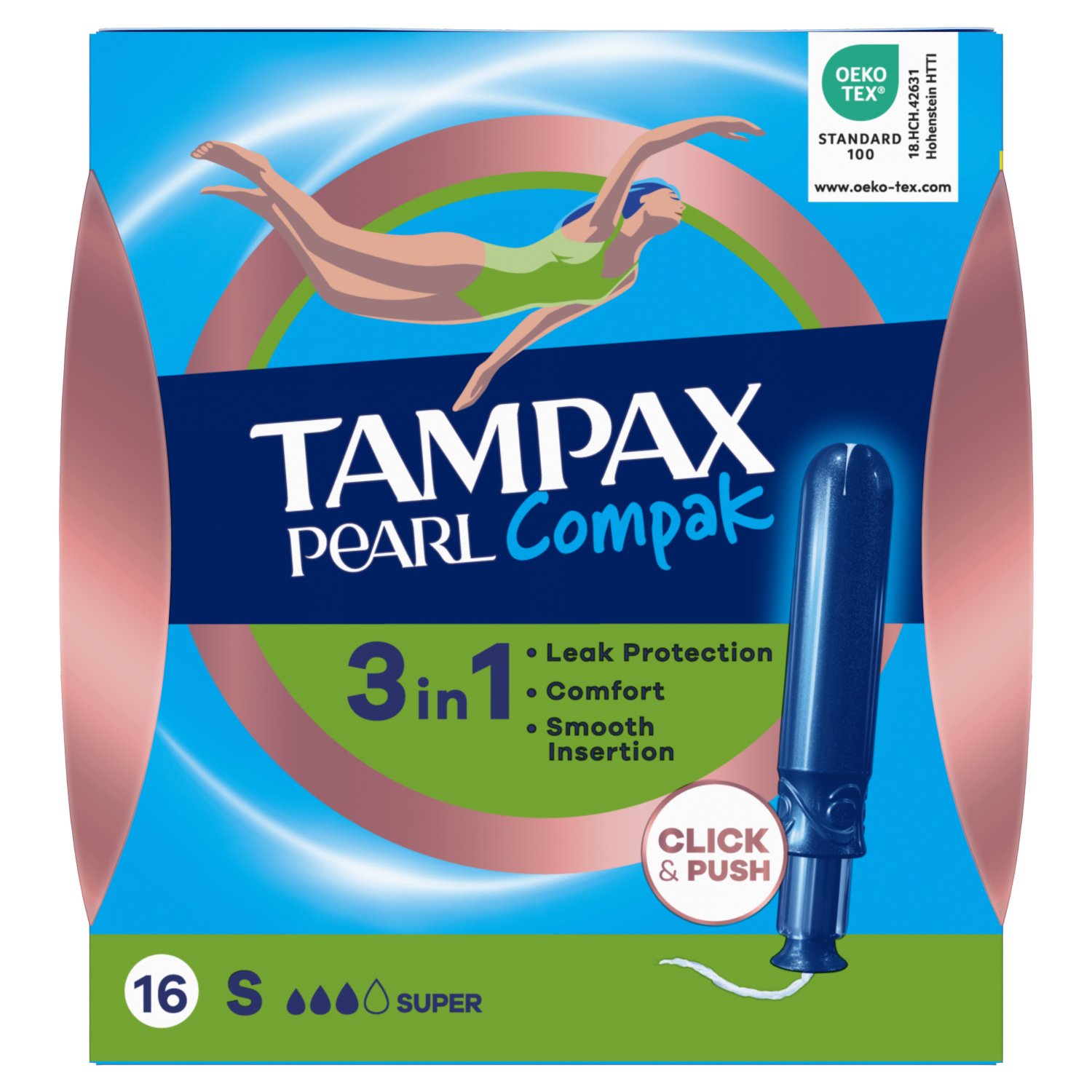 Tampax Compak Pearl Super (16 Piece) - Storefront EN