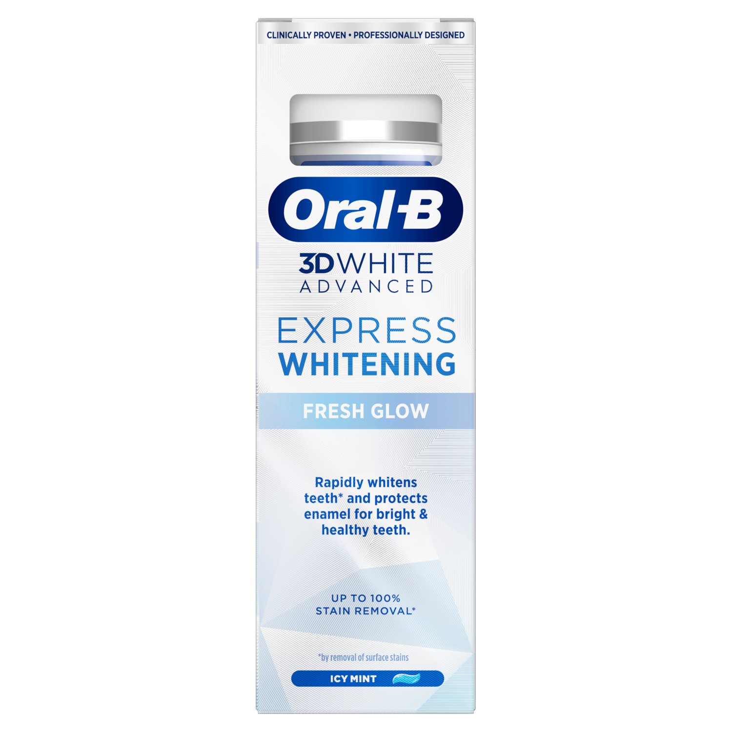 Oral B 3D White Icy Mint Express Whitening Fresh Glow Toothpaste (75 ml ...