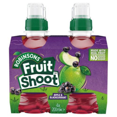 Robinsons Fruit Shoot Apple & Blackcurrant 4 Pack (200 ml) - Storefront EN