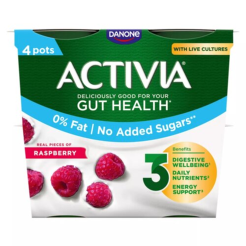 Danone Activia 0% Raspberry 4 Pack (460 g) - Storefront EN