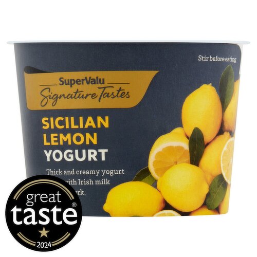 SuperValu Signature Tastes Sicilian Lemon Yogurt (150 g) - Storefront EN