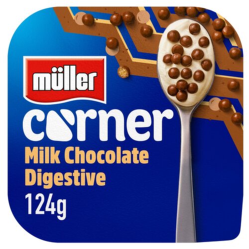 Muller Corner Milk Chocolate Digestive Yogurt (124 g) - Storefront EN