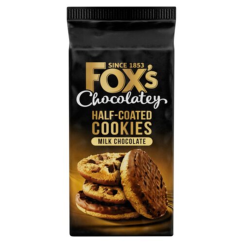 Fox's Fabulous Half-Coated Milk Chocolate Cookies (175 g) - Storefront EN