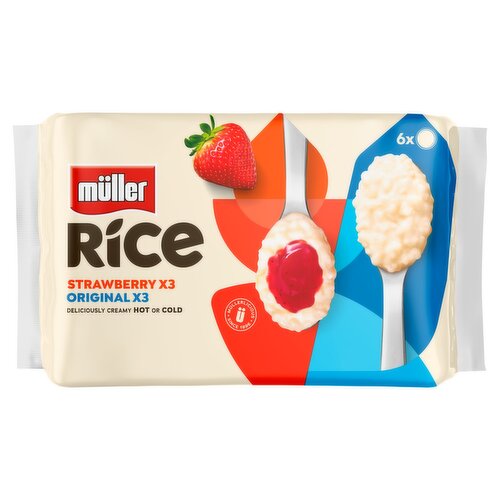 Muller Rice Strawberry & Original 6 Pack (170 g) - Storefront EN