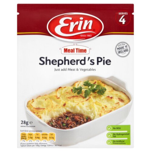 Erin Meal Mixes Shepherds Pie (28 g) - Storefront EN