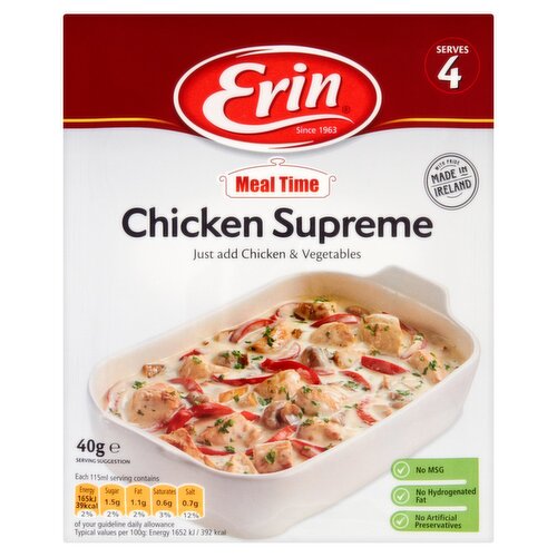 Erin Meal Mixes Chicken Supreme (40 g) - Storefront EN
