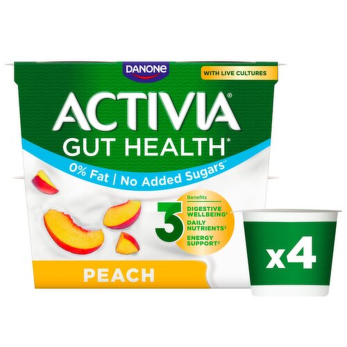 Danone Activia 0% Peach 4 Pack (460 g) - Storefront EN