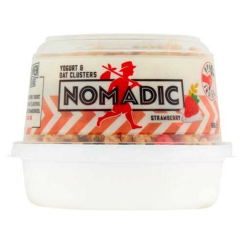 Nomadic Live Natural Yogurt with Oat Clusters & Strawberry (169 g ...