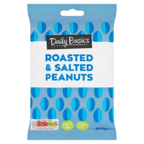 Daily Basics Roasted & Salted Peanuts Bag (200 g) - Storefront EN