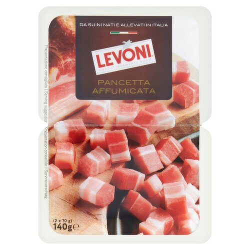 Levoni Diced Smoked Pancetta (140 g) - Storefront EN
