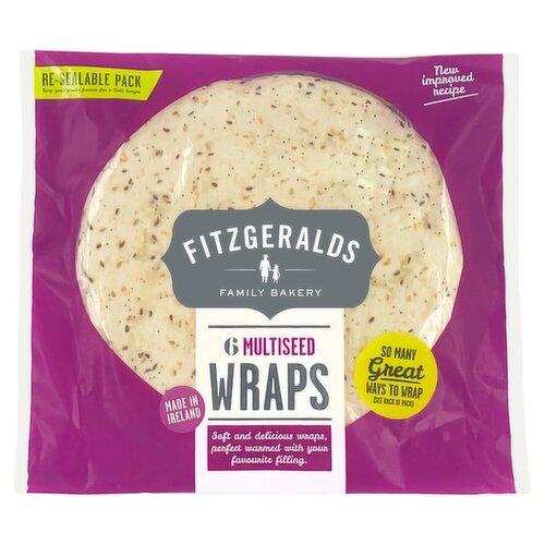 Fitzgeralds Multigrain Wraps 6 Pack (370 g) - Storefront EN