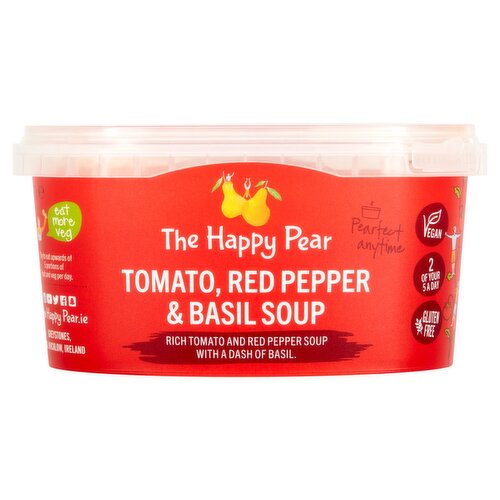 The Happy Pear Tomato, Red Pepper & Basil Soup (375 g) - Storefront EN