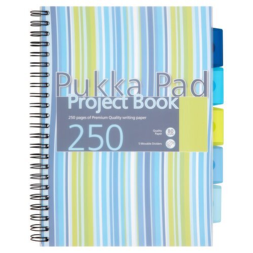 Pukka Stripes Pad Project Book A4 250 Page (1 Piece) - Storefront EN