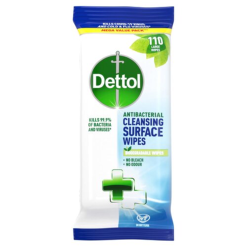 Dettol Antibacterial Surface Wipes (110 Piece) - Storefront EN
