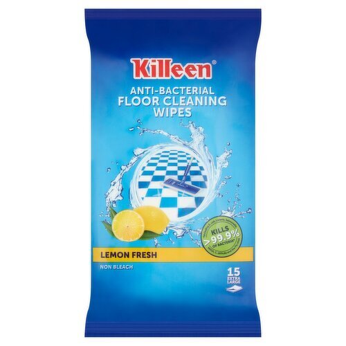 Killeen Antibac Lemon Fresh Floor Wipes (15 Piece) - Storefront EN