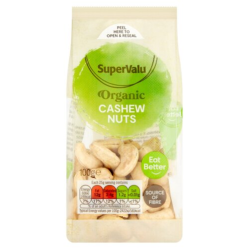 SuperValu Organic Cashew Nuts (100 g) - Storefront EN