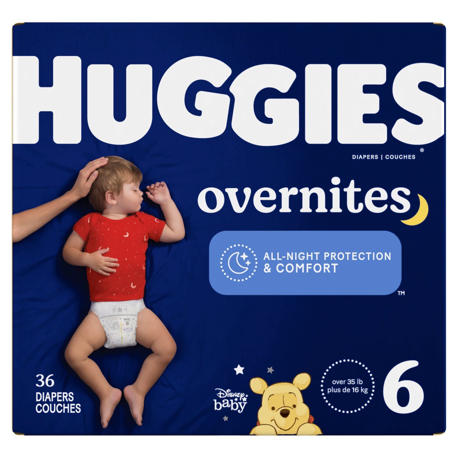 Huggies Overnites Diapers, Size 6, Over 35 lb, 36 count - ShopRite